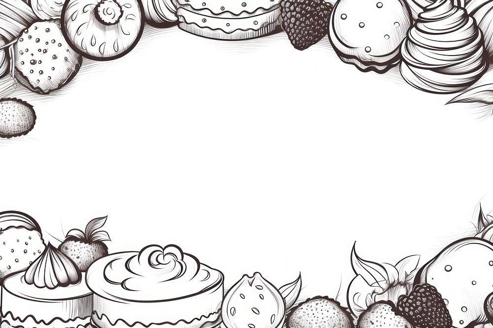 Desserts drawing backgrounds sketch | Free Photo Illustration - rawpixel