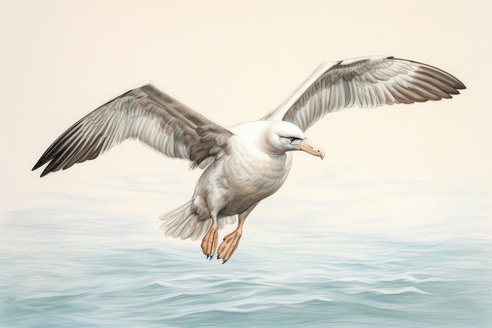 Albatross seagull drawing animal. | Premium Photo Illustration - rawpixel