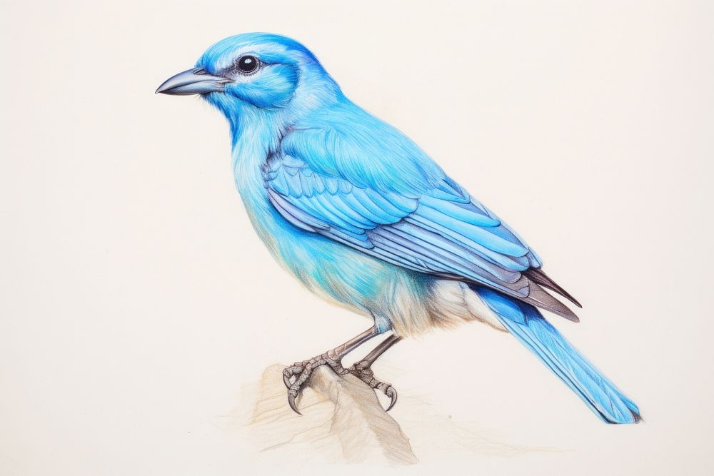 Blue pitta drawing animal sketch. | Premium Photo Illustration - rawpixel