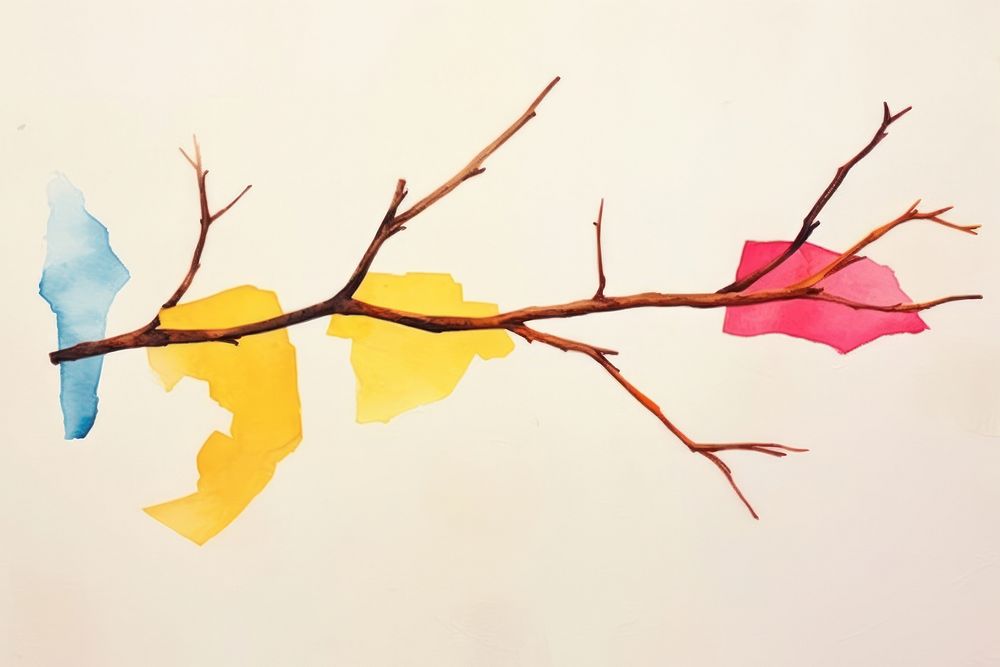 Branch art painting branch | Free Photo Illustration - rawpixel