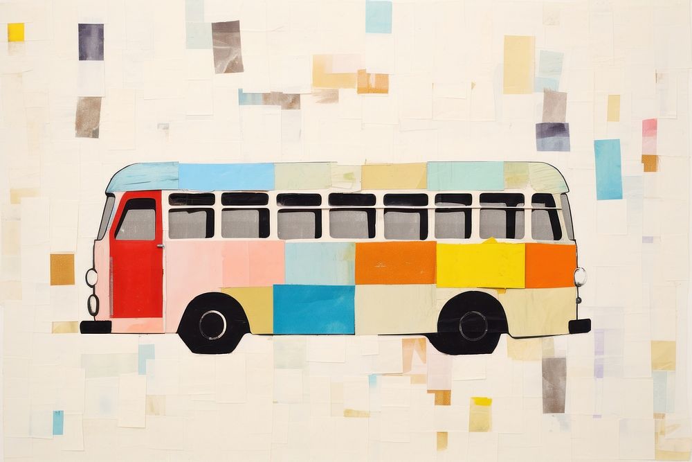 Bus bus art painting. | Free Photo Illustration - rawpixel