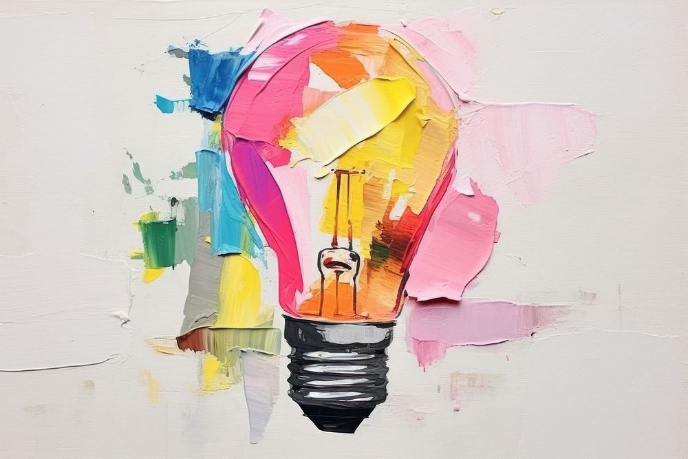 Light bulb lightbulb art abstract. | Premium Photo Illustration - rawpixel
