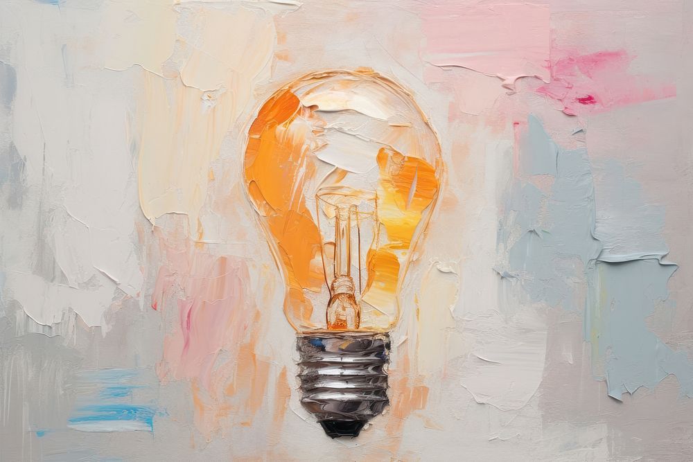 Light bulb lightbulb abstract art. | Free Photo Illustration - rawpixel