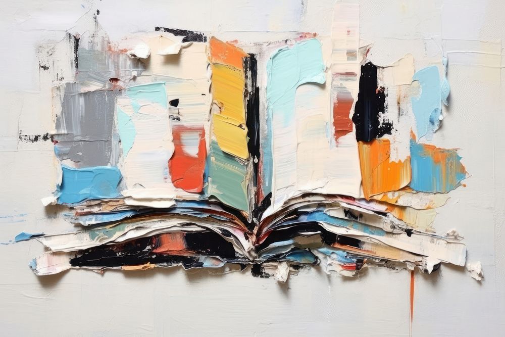 Open book art painting paper. | Free Photo Illustration - rawpixel
