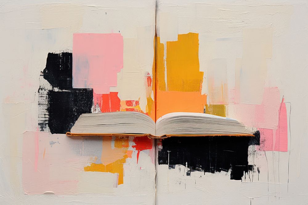Open book art painting paper. | Free Photo Illustration - rawpixel