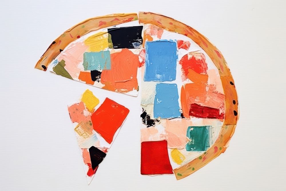 Pizza collage art painting. | Free Photo Illustration - rawpixel
