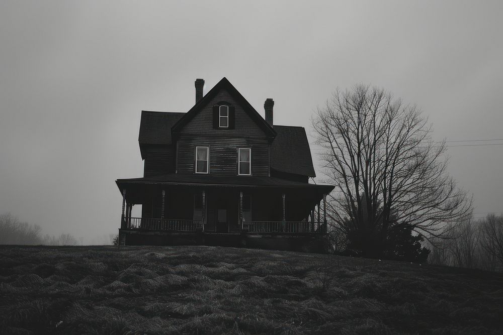 Haunted house architecture building outdoors. | Premium Photo - rawpixel