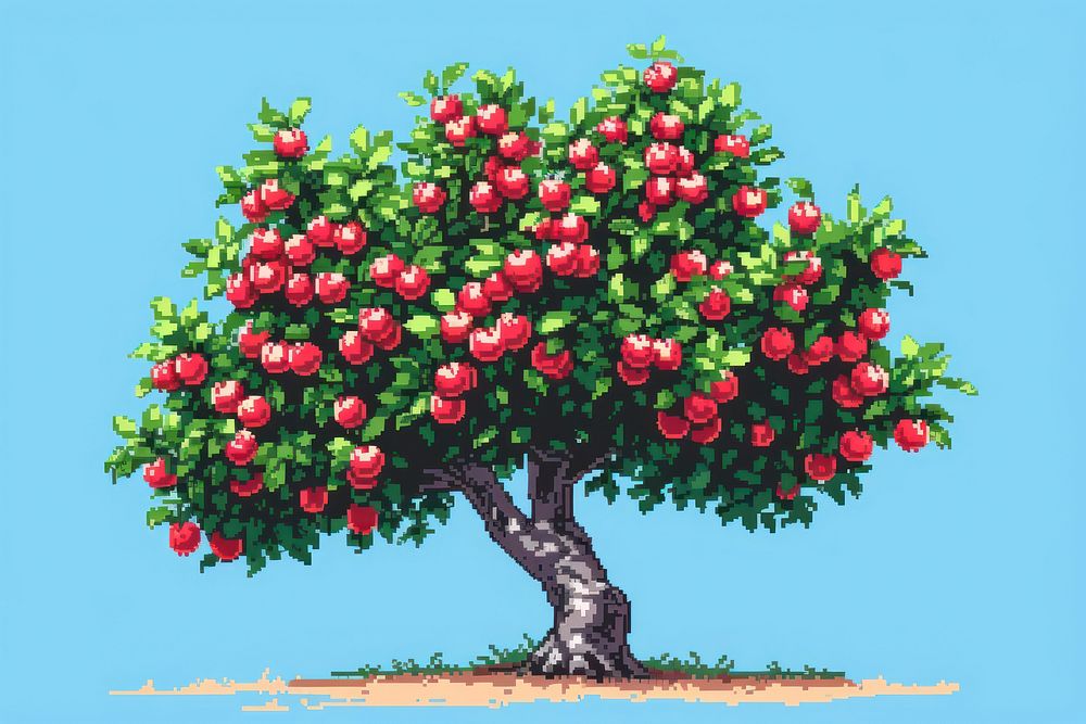 Apple tree cut pixel plant | Premium Photo Illustration - rawpixel