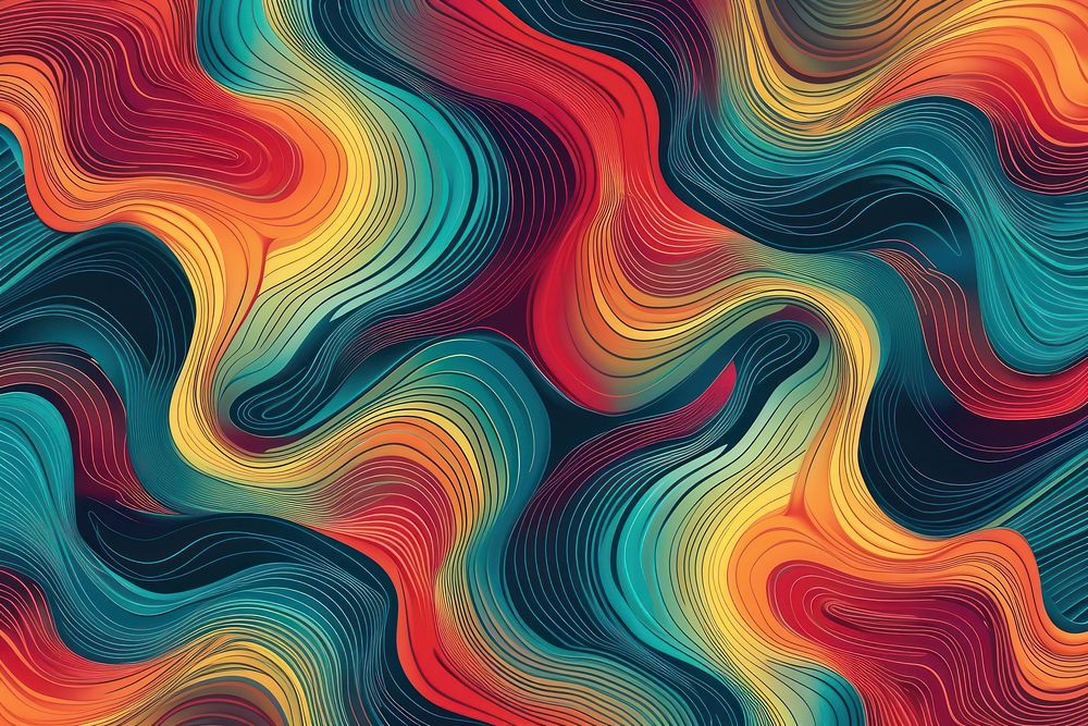Wavy seamless pattern backgrounds abstract | Premium Photo Illustration ...