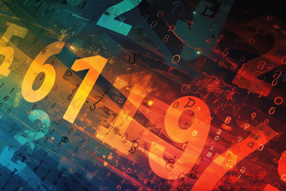 Mathematics number backgrounds abstract. | Premium Photo Illustration ...