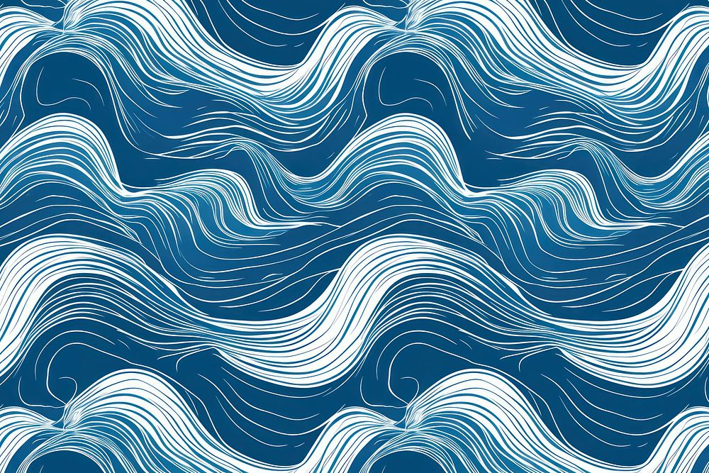 Wave pattern line blue backgrounds. | Free Photo Illustration - rawpixel