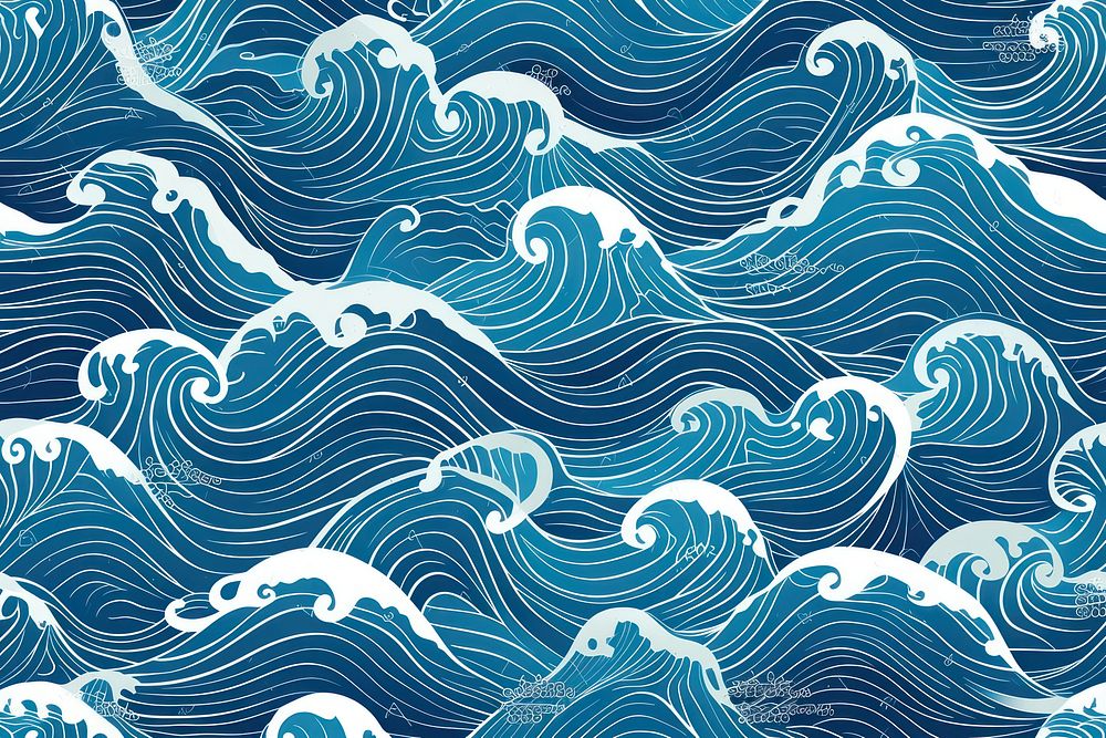 Wave pattern sea outdoors nature. | Premium Photo Illustration - rawpixel