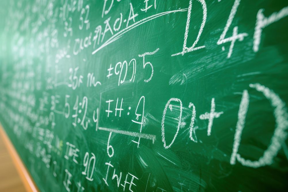 Mathematical mathematics blackboard formula. | Premium Photo - rawpixel