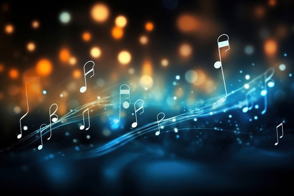 Musical note bokeh effect background | Free Photo Illustration - rawpixel