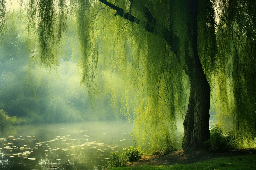 Willow tree willow land landscape. | Premium Photo - rawpixel