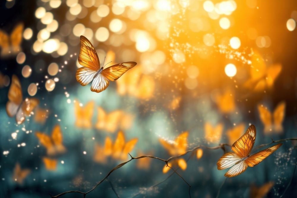 Butterfly background light leaks butterfly | Premium Photo - rawpixel
