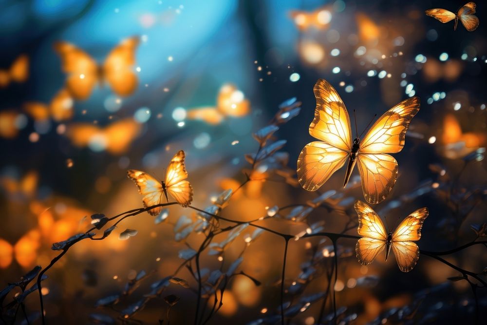 Butterfly background light leaks butterfly | Premium Photo - rawpixel