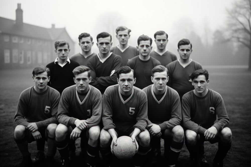 Football team poses camera portrait | Premium Photo - rawpixel