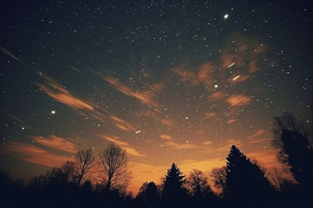 Star sky landscape outdoors nature. | Premium Photo - rawpixel