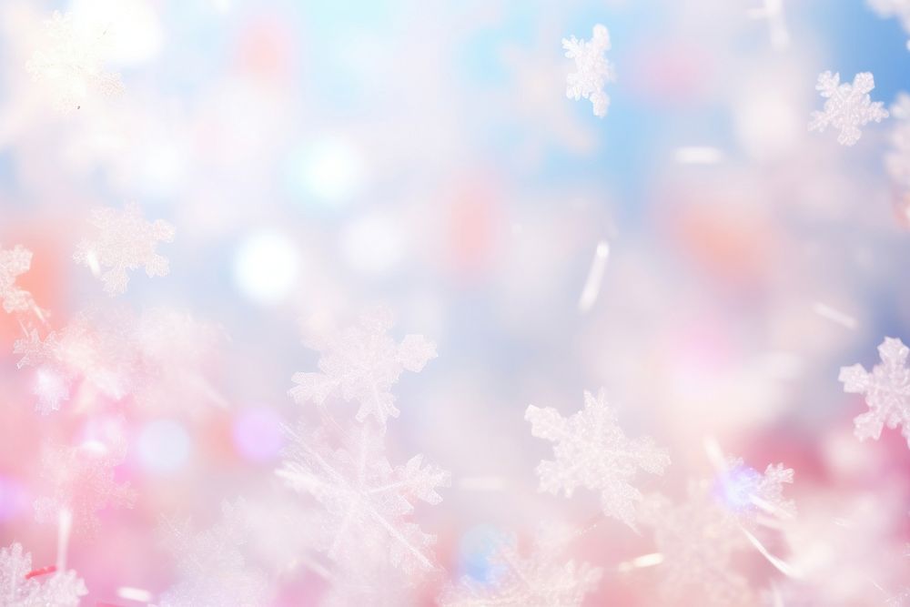 Snow flakes pattern bokeh effect | Free Photo Illustration - rawpixel