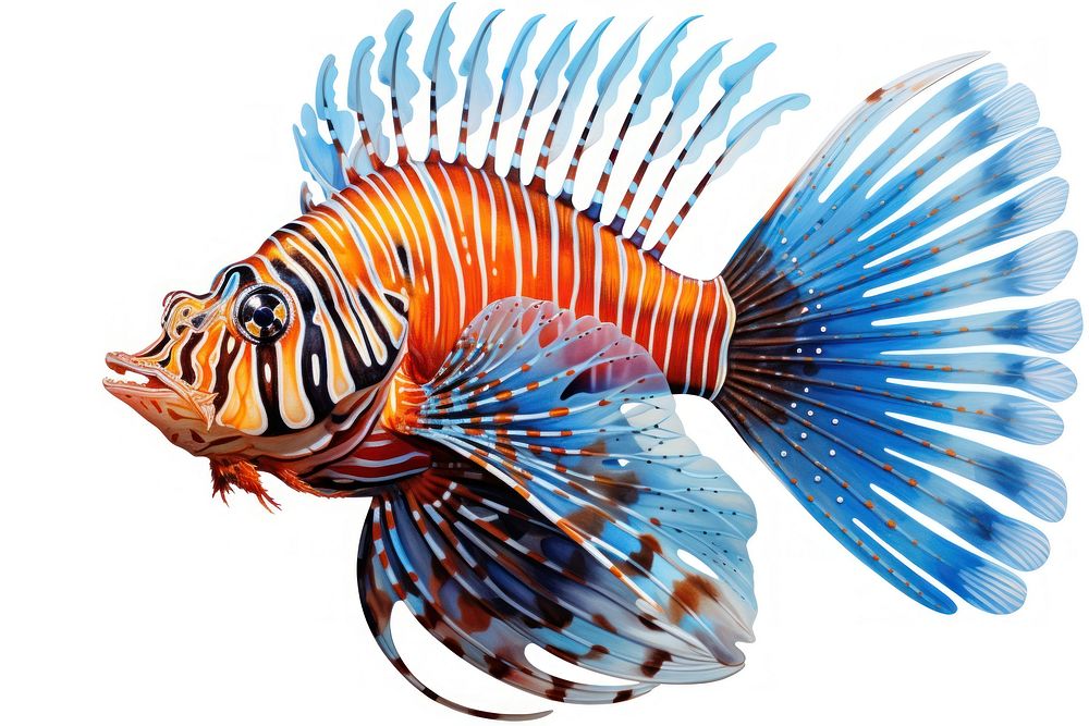 Lion fish isolated aquarium animal | Premium Photo Illustration - rawpixel