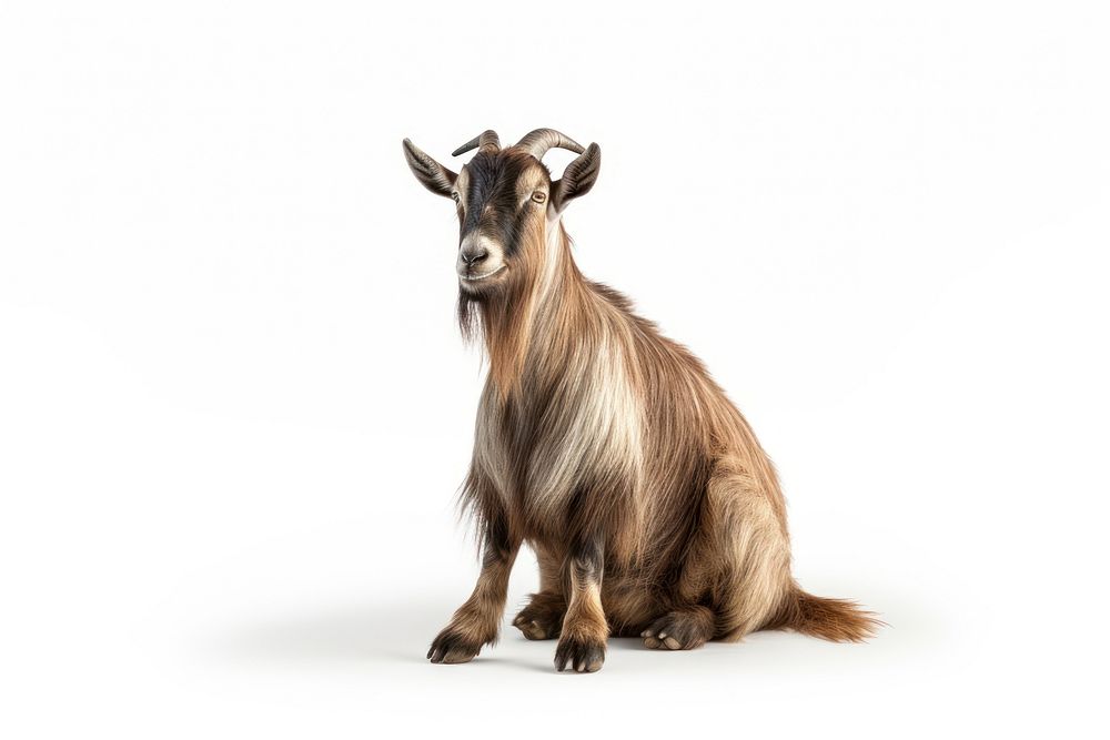 Sitting goat livestock wildlife mammal. | Premium Photo - rawpixel
