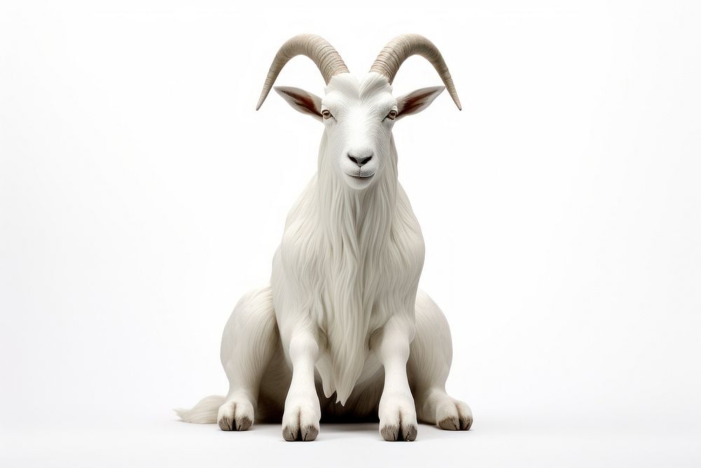 Sitting goat livestock animal mammal. | Free Photo - rawpixel