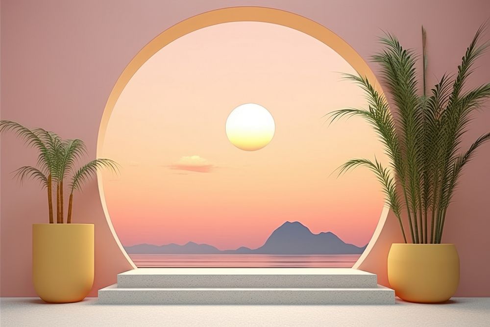 Aesthetic window landscape view background | Free Photo Illustration ...