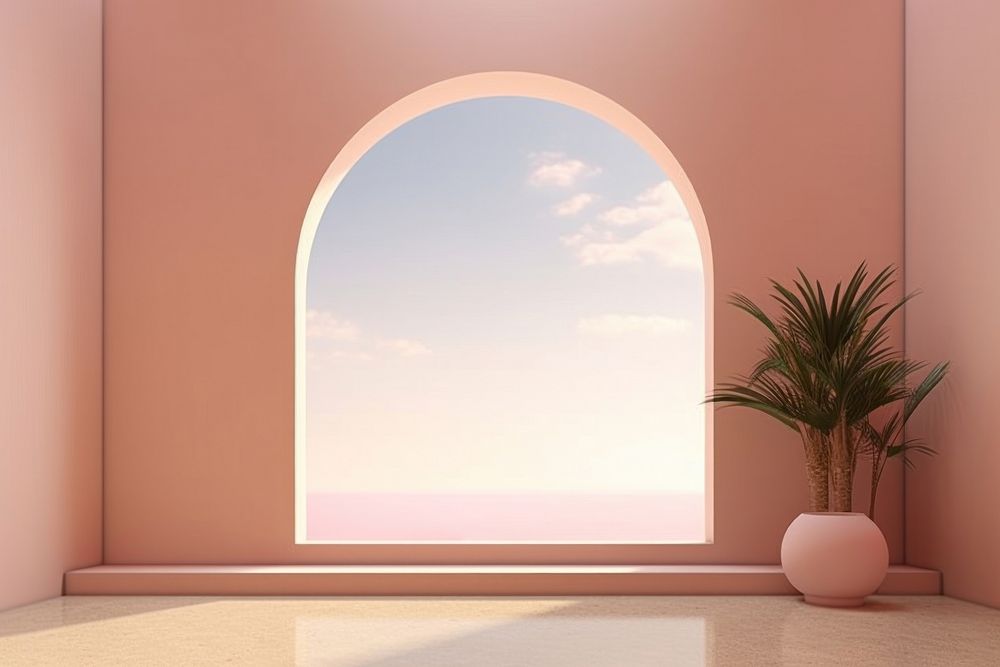 Aesthetic window landscape view background | Premium Photo Illustration ...