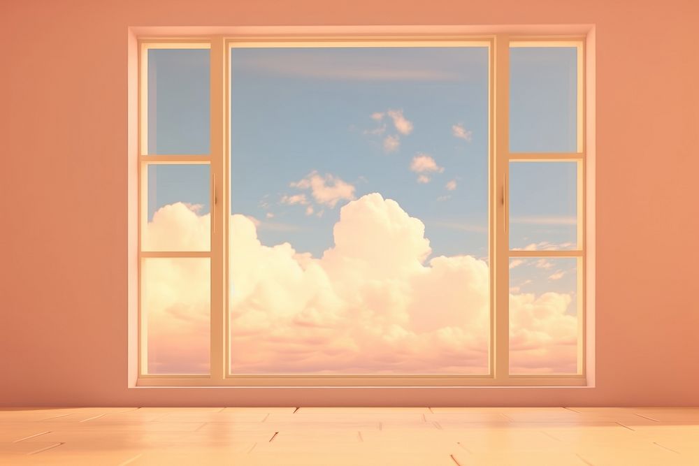Aesthetic window landscape view background | Free Photo Illustration ...