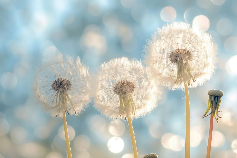 Dandelion flowers plant inflorescence springtime. | Premium Photo ...