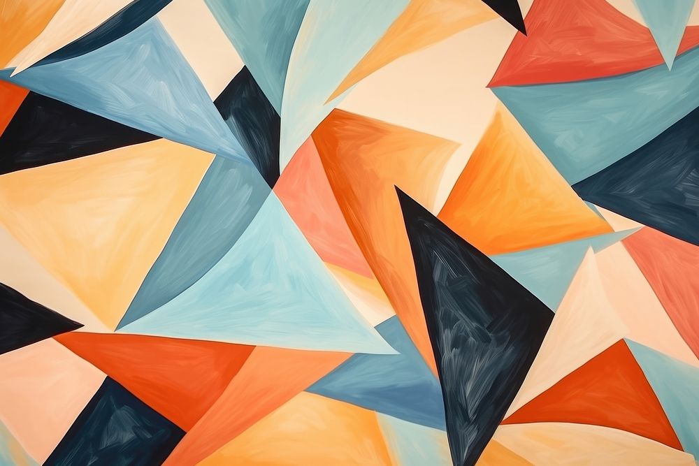 Triangular shapes backgrounds abstract painting. | Free Photo ...