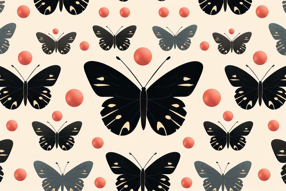 Butterfly pattern backgrounds animal insect. | Premium Photo ...