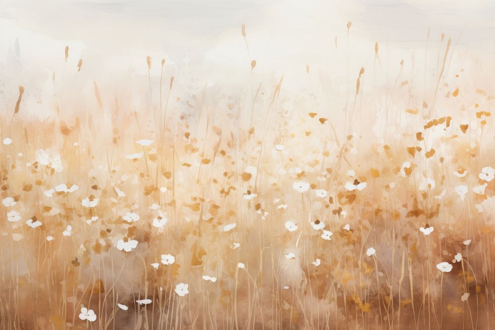 Flower field watercolor background backgrounds | Free Photo ...