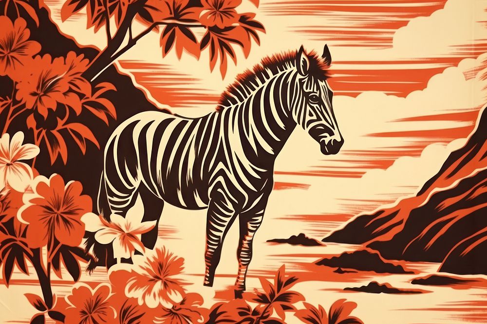 Hawaiian zebra wildlife pattern animal. | Free Photo Illustration ...
