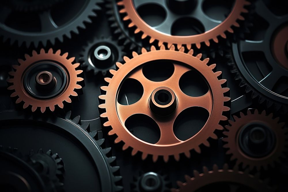 Cog and gears dark background | Free Photo Illustration - rawpixel