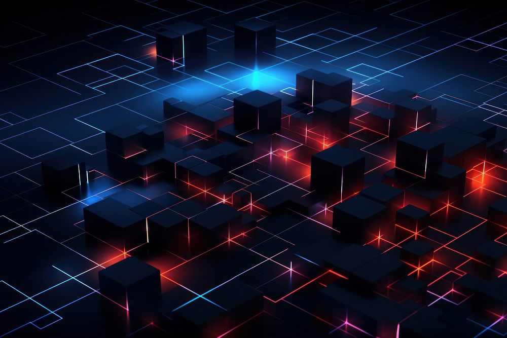 Isometric dark background backgrounds futuristic | Free Photo ...