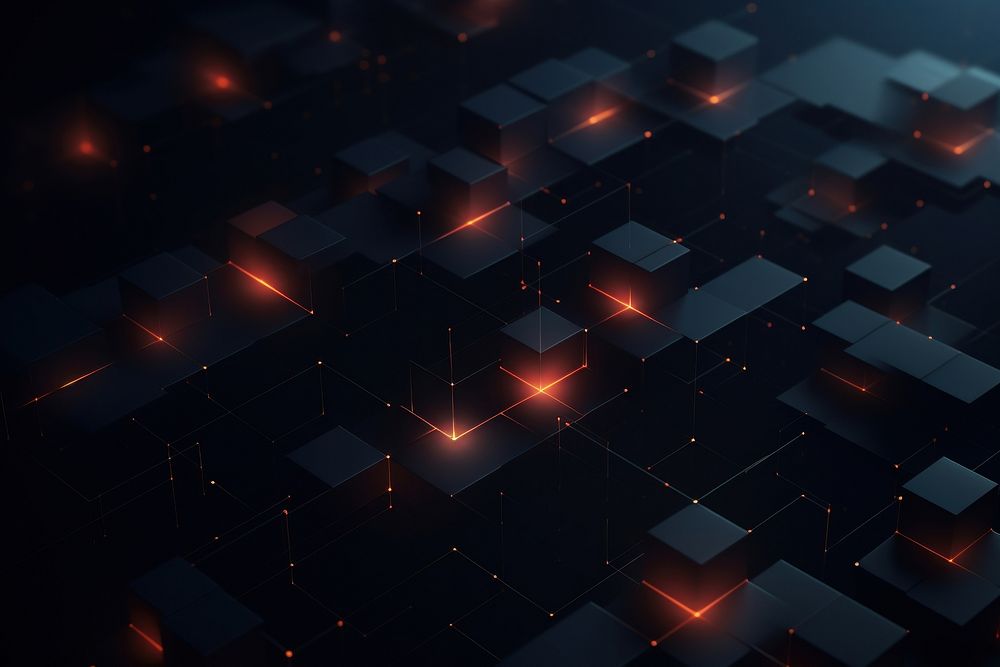 Isometric dark background backgrounds technology | Premium Photo ...