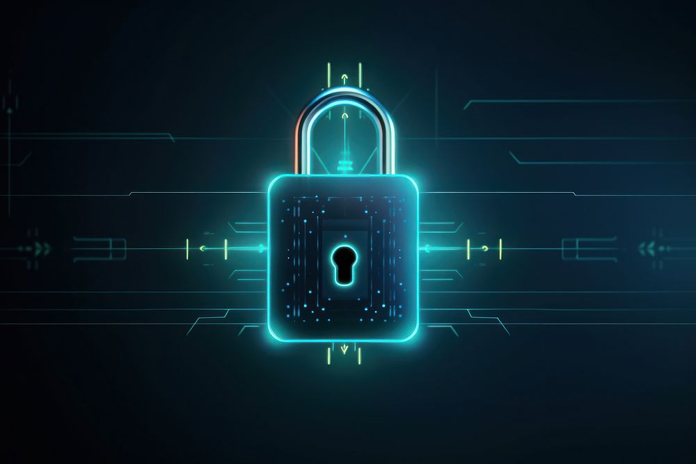 Lock symbol blue background backgrounds | Free Photo Illustration ...