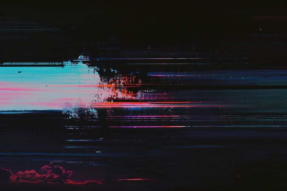 Glitch VHS textures backgrounds night | Free Photo - rawpixel