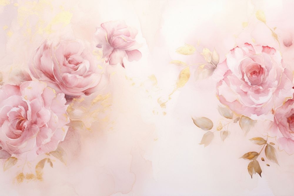 Roses watercolor background painting backgrounds | Free Photo ...