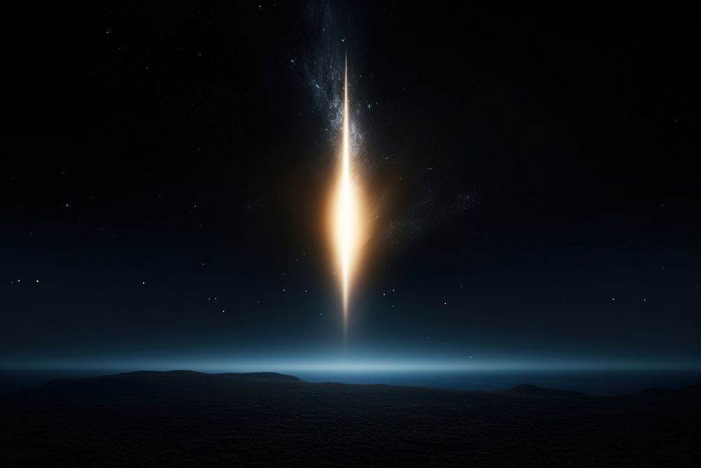 Comet light astronomy outdoors nature. | Premium Photo - rawpixel