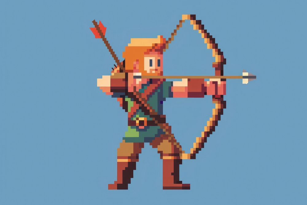 Archer cut pixel archery creativity | Premium Photo Illustration - rawpixel