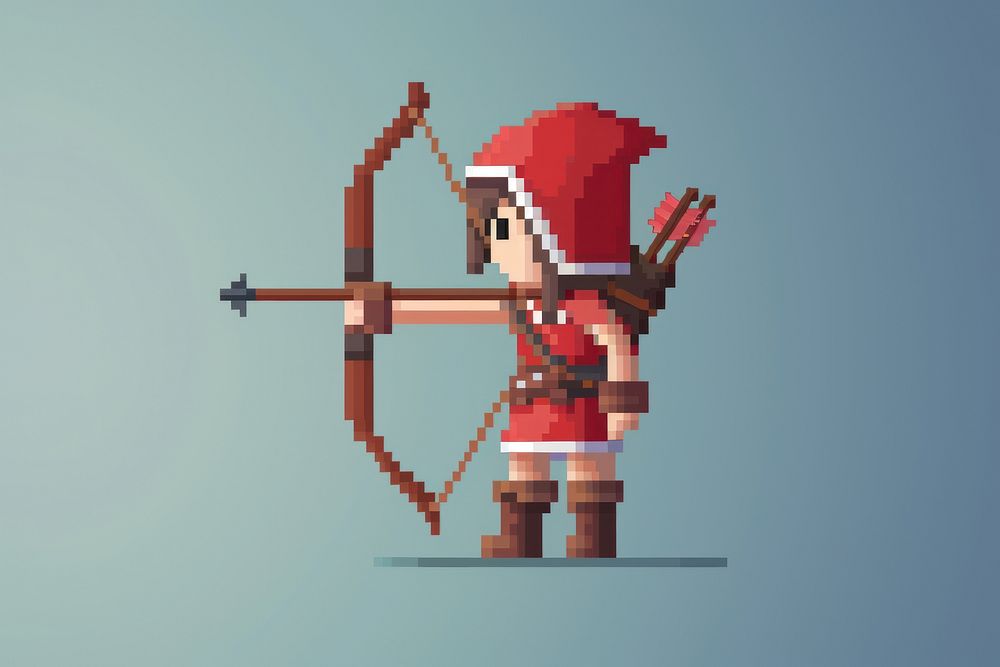 Archer cut pixel archery creativity | Free Photo Illustration - rawpixel