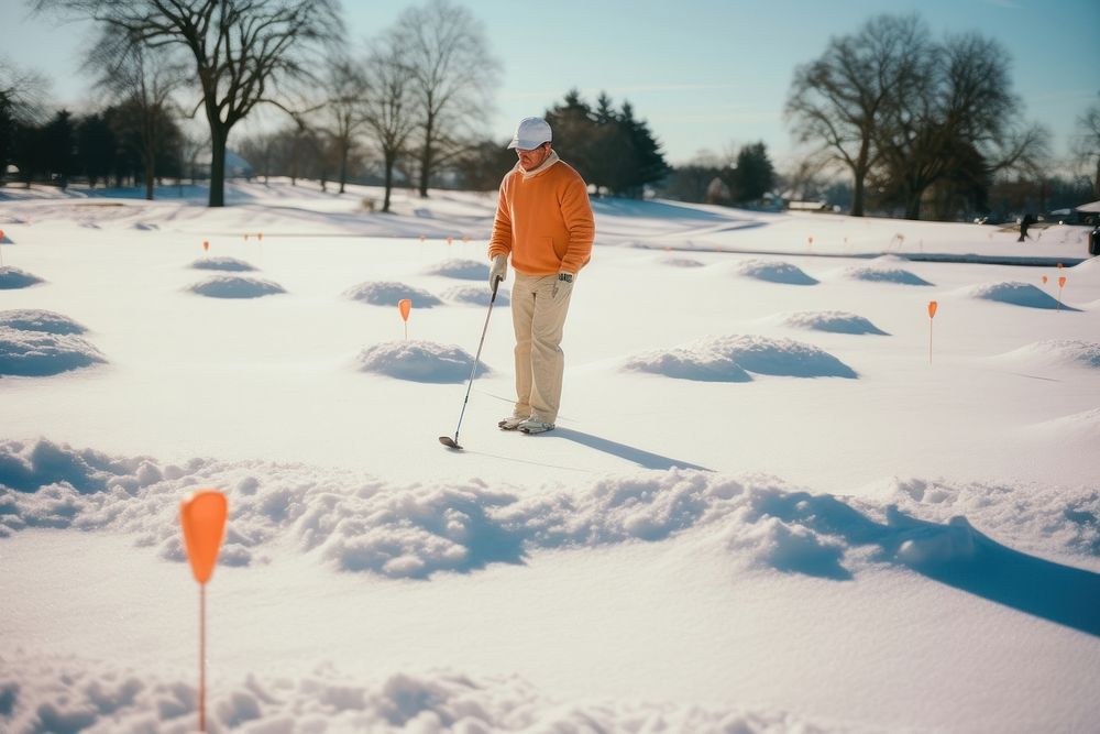 Snow golf sports footwear outdoors. | Free Photo - rawpixel