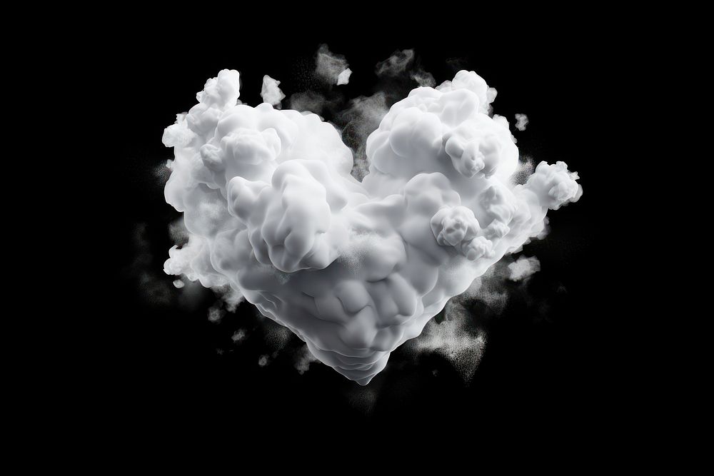 Broken heart cloud sky black | Premium Photo - rawpixel