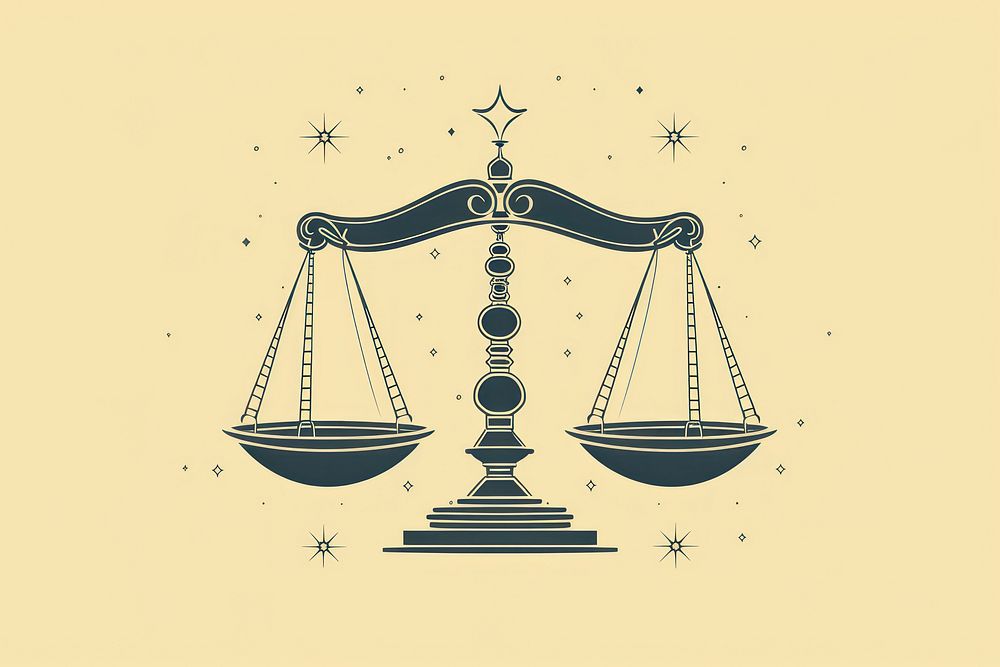 Libra astrology sign scale transportation | Premium Photo Illustration ...