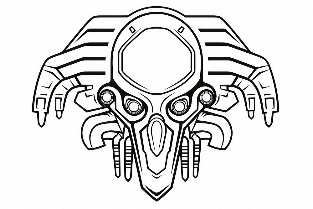 Aliens outline sketch drawing illustrated | Free Photo Illustration ...