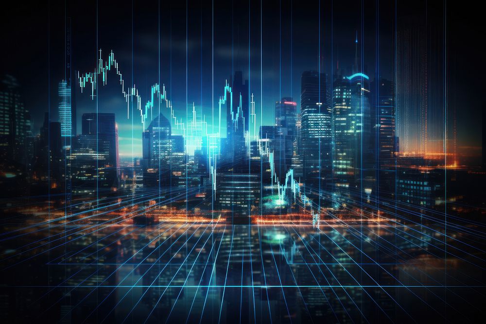 Chart technology trading architecture backgrounds | Premium Photo ...