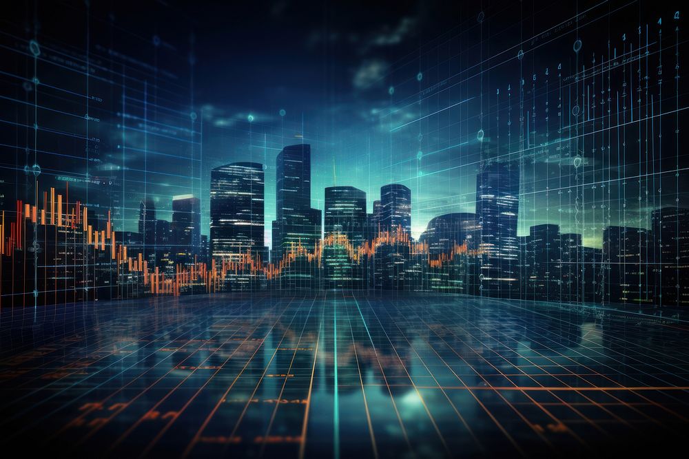 Chart technology trading architecture backgrounds | Premium Photo ...